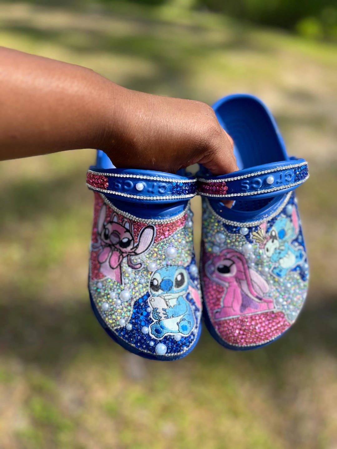 Customized Stitch Crocs - Etsy