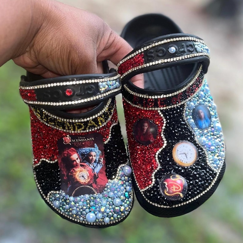 Descendants 4 Rise of Red Crocs - Etsy