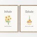 Inhale Exhale Printable Poster, Wall Print Therapy Office Decor ...