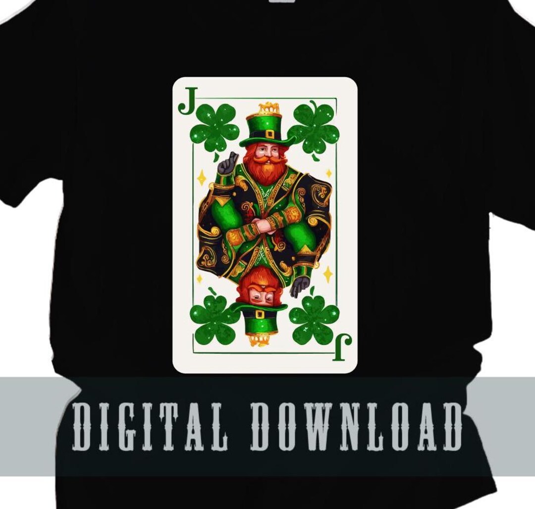 ST PATRICKS DAY Leprechaun Playing Card Png Luck of the Irish Cute Pot ...