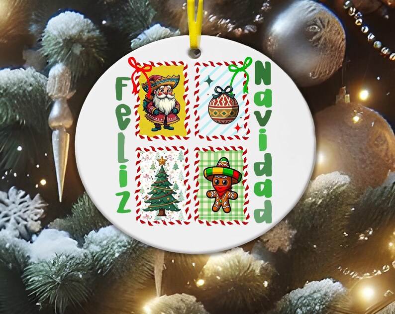 FELIZ NAVIDAD Png Download Mexican Merry Christmas Tree Spanish Latino ...