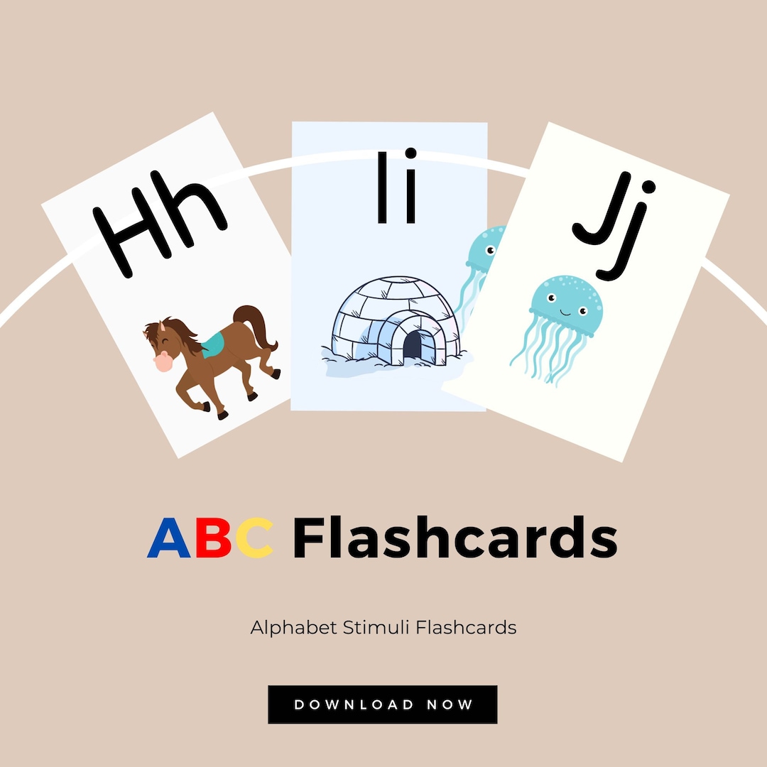 ABA Therapy | Alphabet Cards for Kids | Alphabet Cards | ABC Flash ...