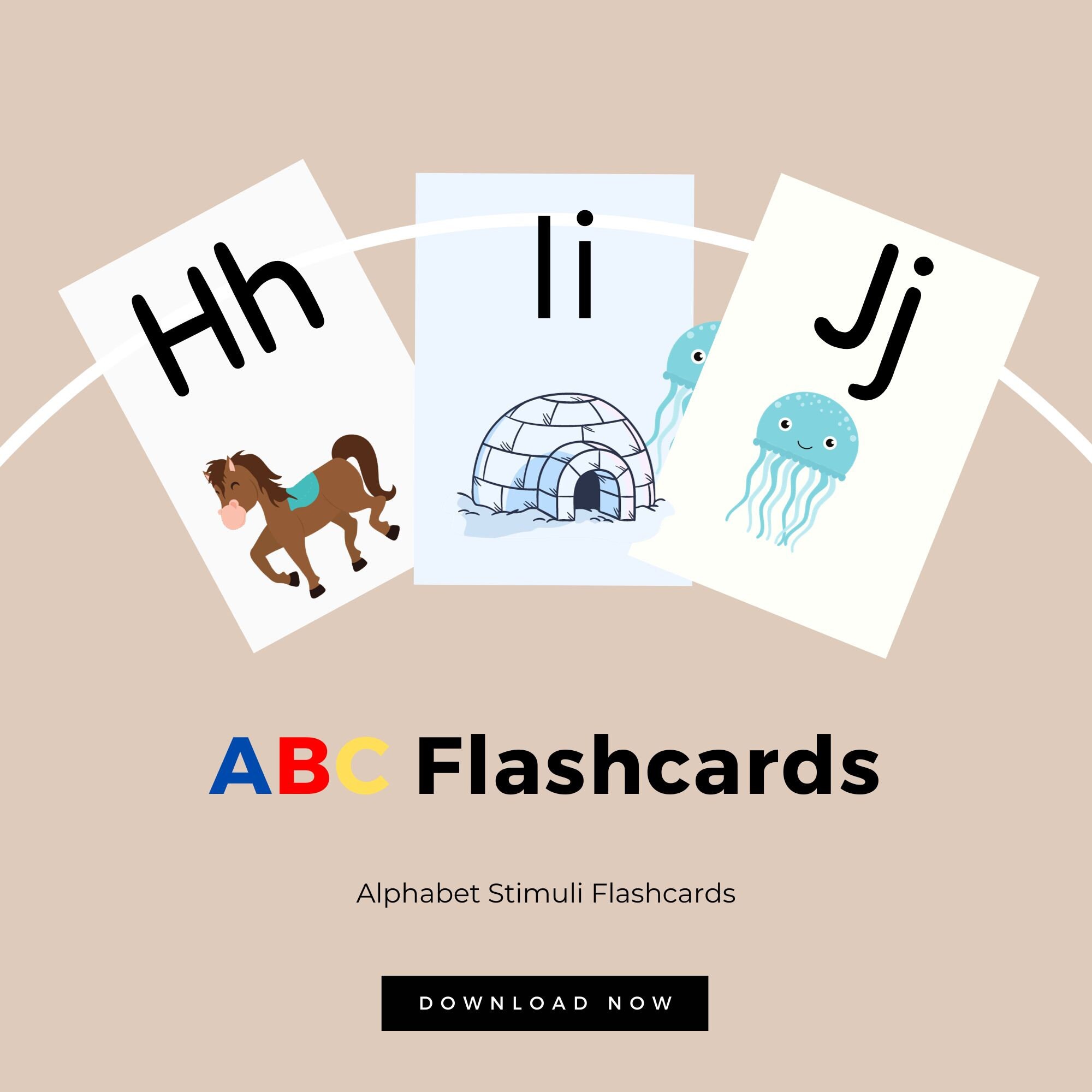 ABA Therapy | Alphabet Cards for Kids | Alphabet Cards | ABC Flash ...