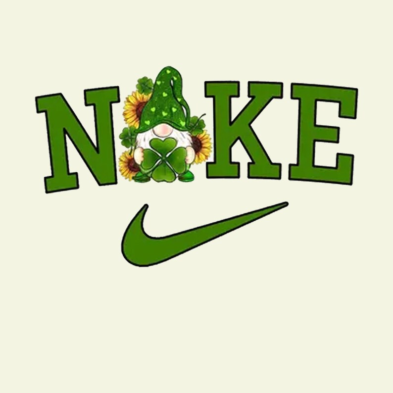 Four Leaf Clover Nik Logo St Patricks Day SVG, St Patricks Day X Nik ...