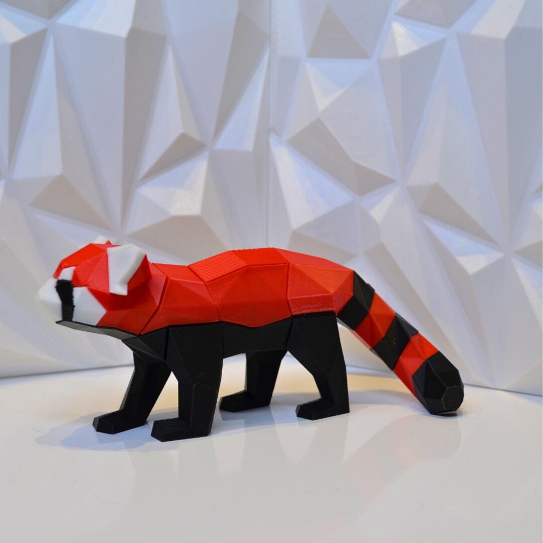 Customizable Red Panda Puzzle – 3D Printed Magnetic Animal Toy | Cute ...