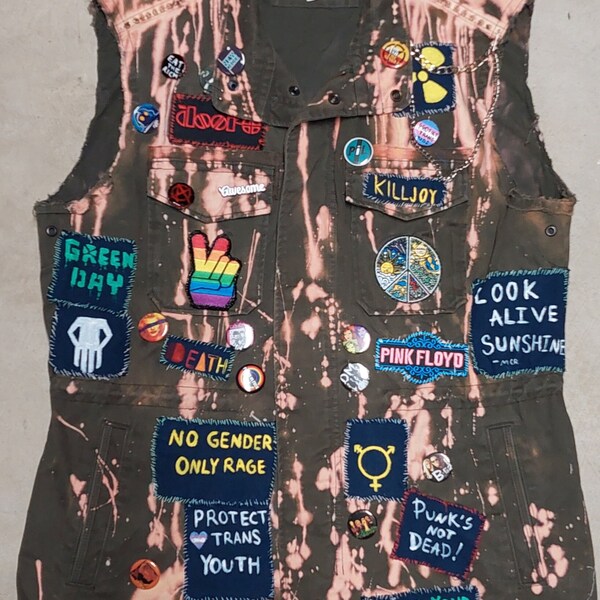 Punk Vest - Etsy