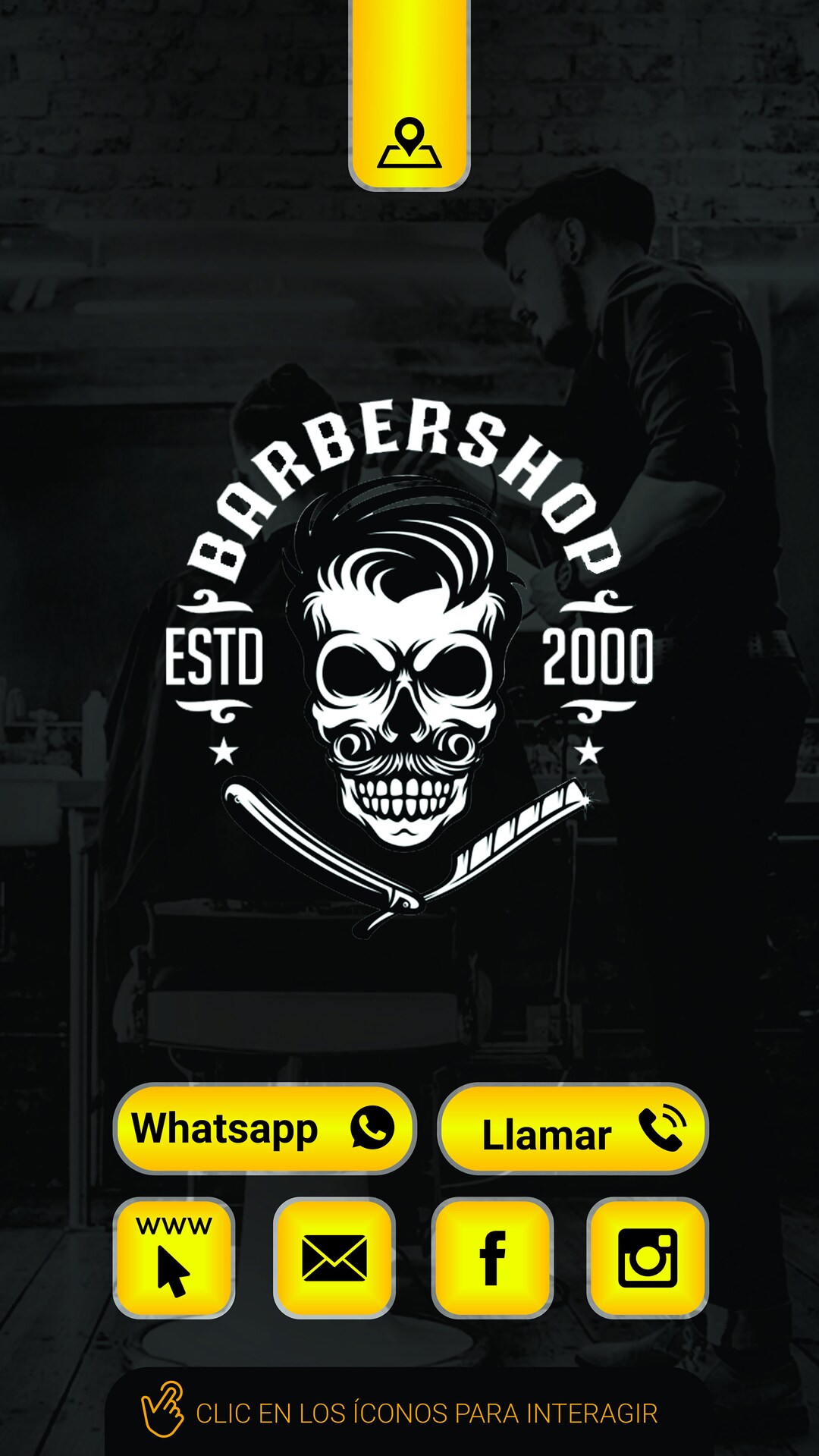 Barber Shop Personal Card, Barber Shop, Barber Shop Design, Editable ...