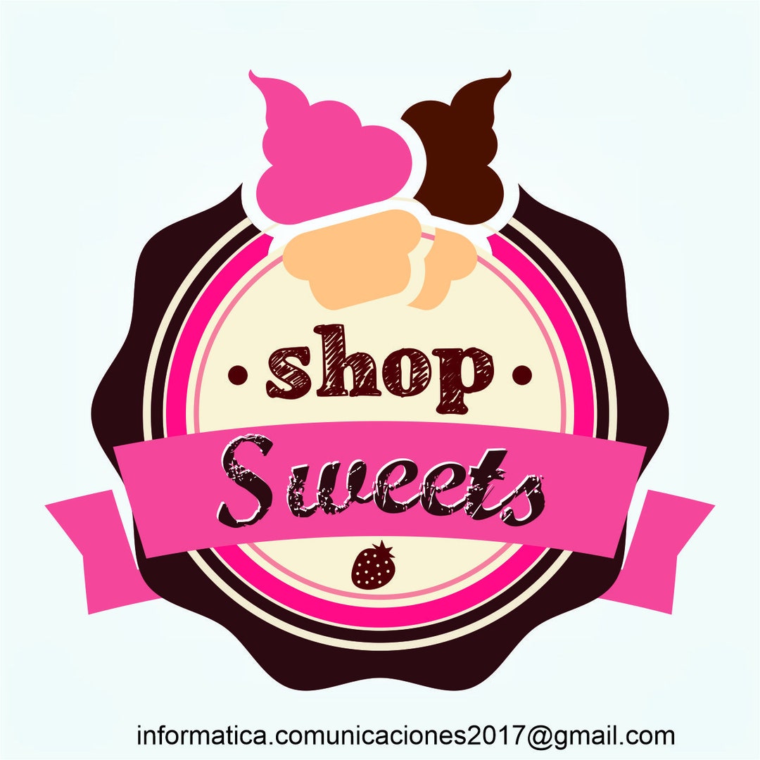 Ice Cream Shop Logo, Sweets Logo, Logos Ready to Download and Print ...
