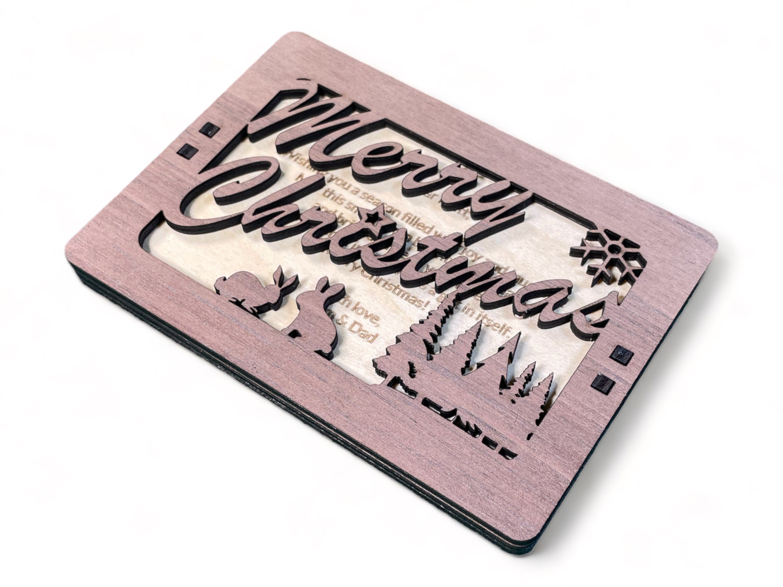 Gift Card Holder Laser Cut Files, Gift Card SVG, Christmas Card ...
