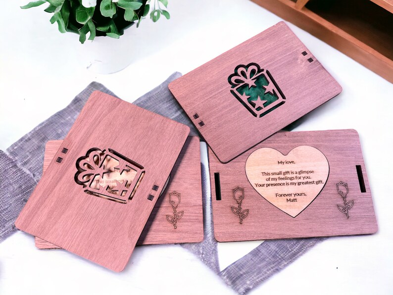 Gift Card Holder Laser Cut Files, Gift Card SVG, Christmas Card ...