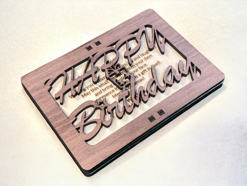 Gift Card Holder Laser Cut Files, Gift Card SVG, Christmas Card ...