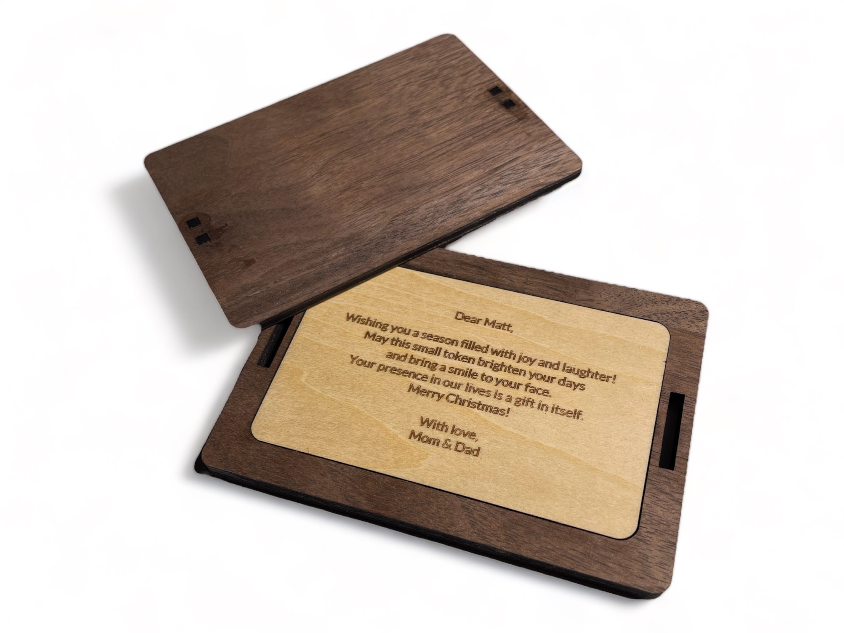 Gift Card Holder Laser Cut Files, Gift Card SVG, Christmas Card ...