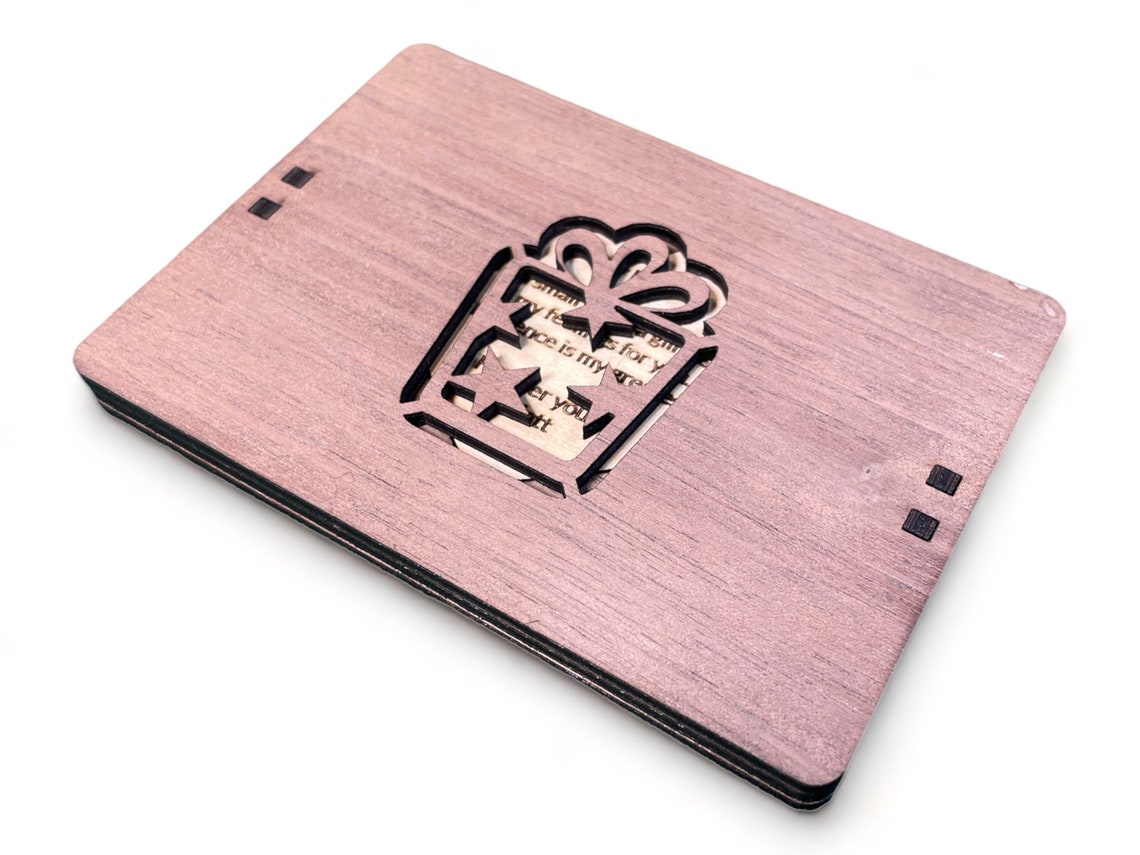 Gift Card Holder Laser Cut Files, Gift Card SVG, Christmas Card ...