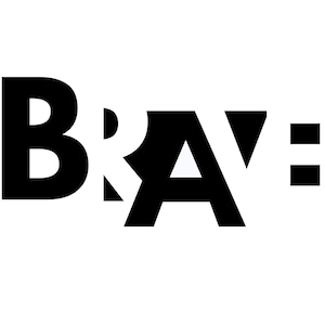 Brave, Minimalist Typography Artt - Etsy