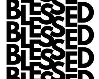 You Are Blessed, Motivational Wall Decor, Printable Wall Art ...