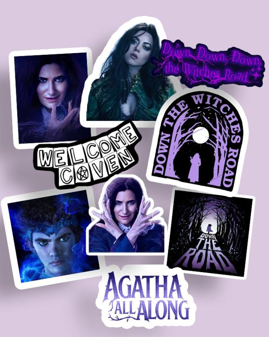 Agatha All Along Sticker Bundle Waterproof Vinyl Agatha Harkness Marvel ...