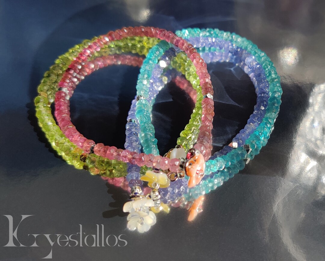 Positive Affirmation Bracelet Natural Gemstone Bracelet Harmony ...