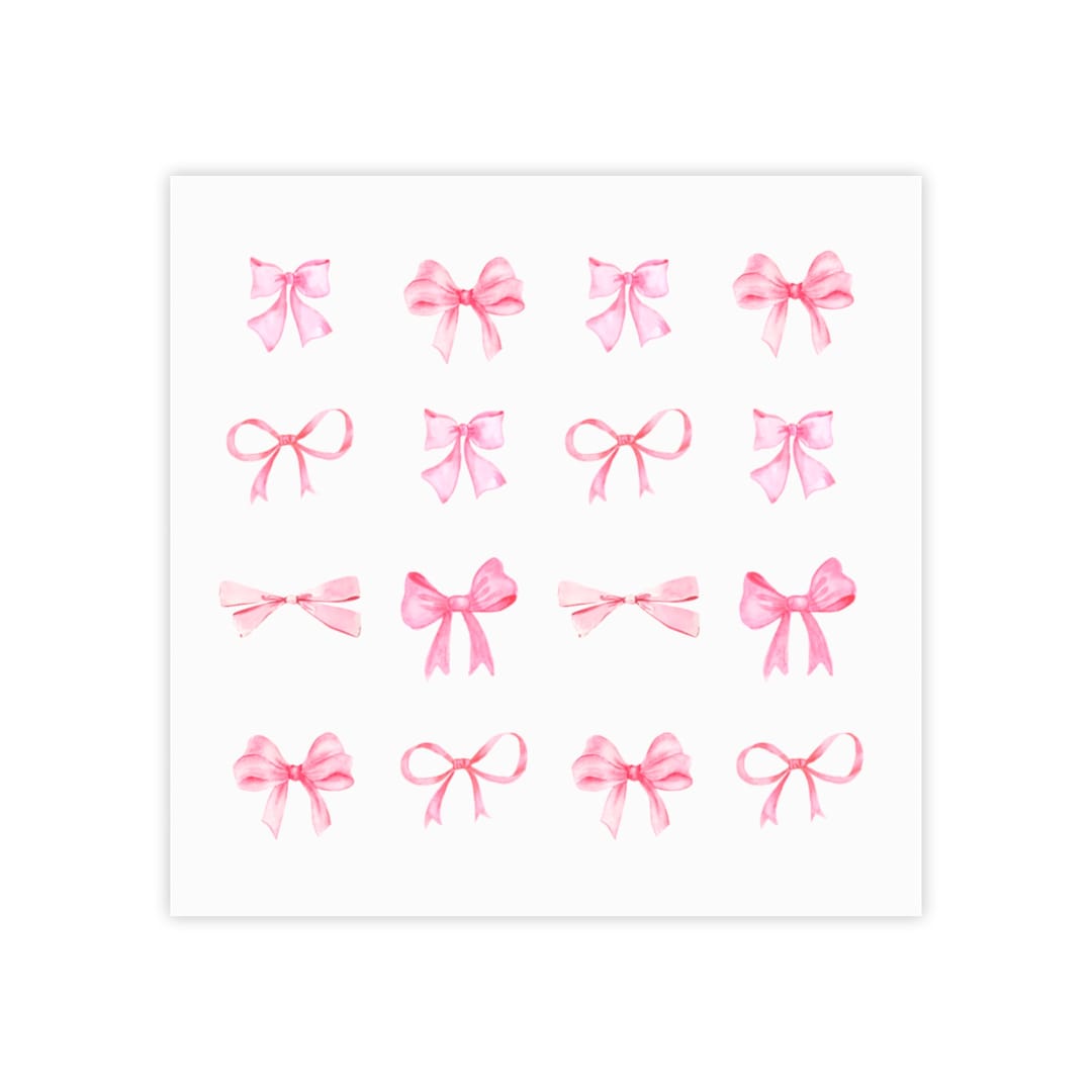 COQUETTE, Girly, Bow Themed, Chic, Post-it Notes for Office Supplies ...