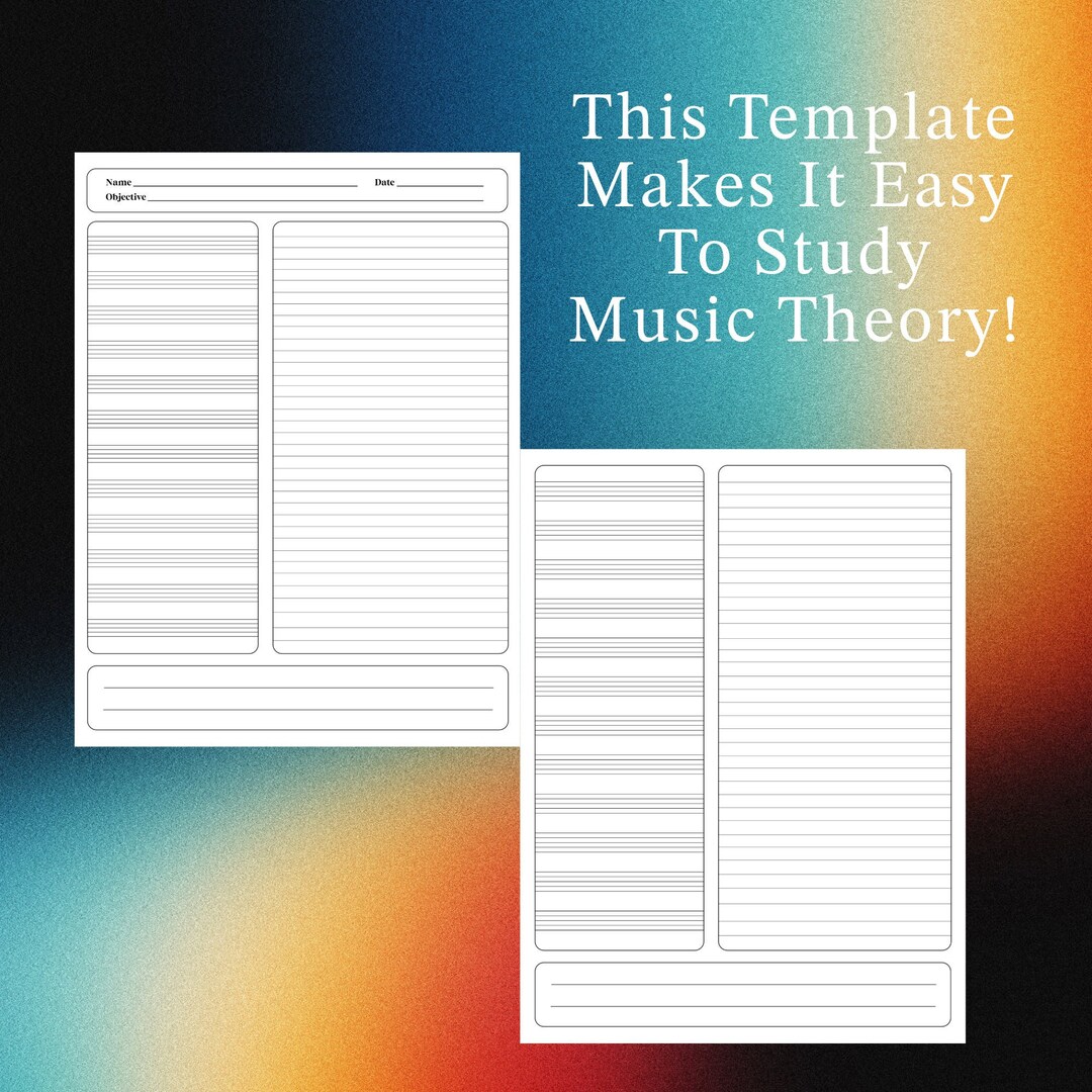 Music Theory Study Template - Etsy
