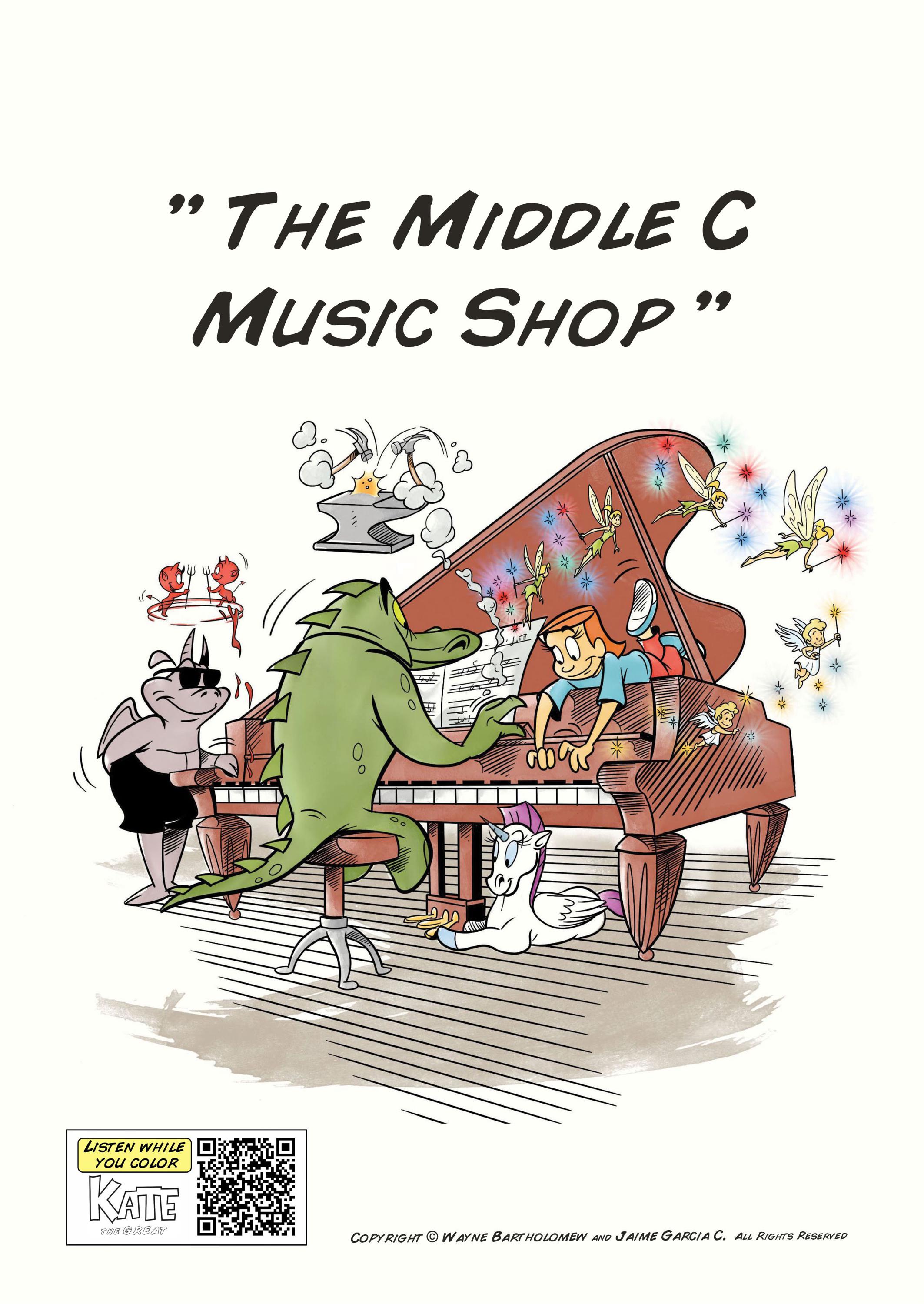Cartoon Coloring Book, Listen to Music and Coloring, QR, Educational ...