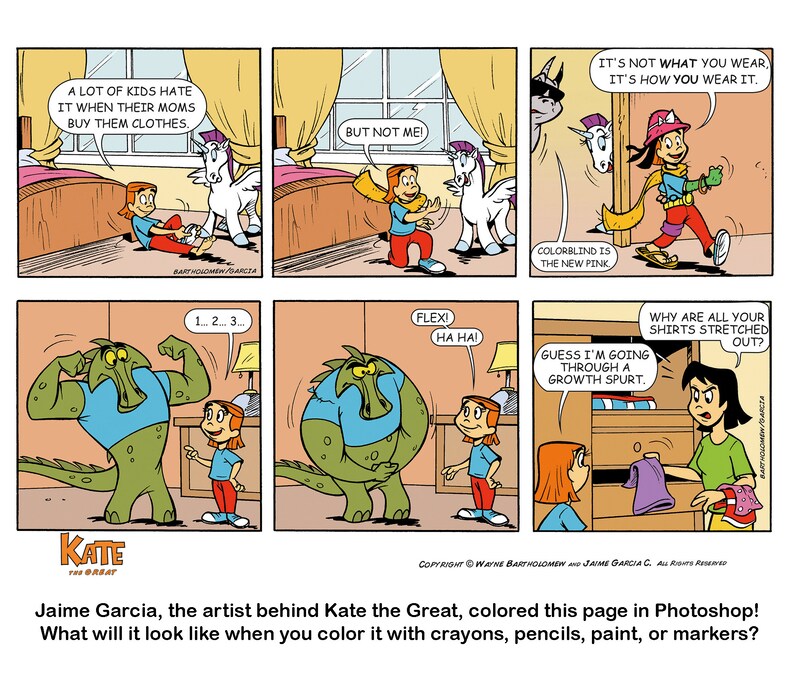 Comic Strips for Coloring, Interactive, Art Therapy, Encourage ...