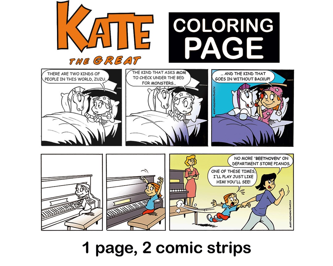 Kate the Great Coloring Page two Kinds of People and kate Beethoven - Etsy