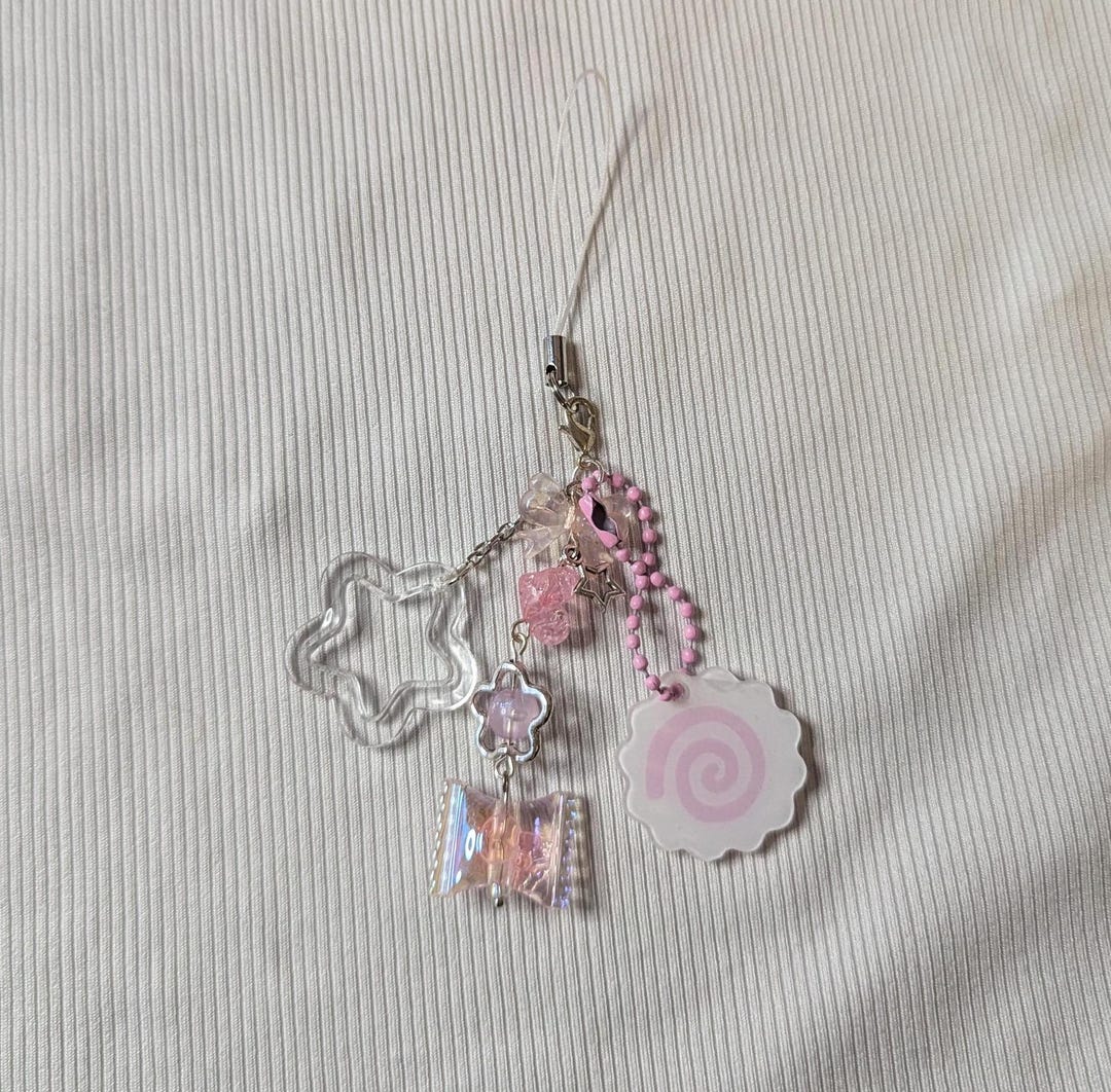 Naruto Fish Cake Keychain / Beaded Jewelry / Cute Jewelry Charm Bead ...