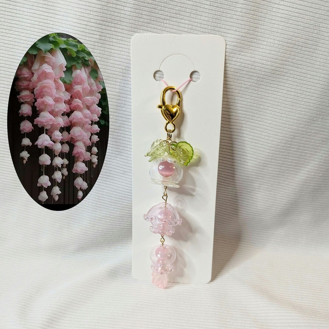 Weeping Bergonia / Beaded Jewelry / Beaded Keychain / Jellyfish ...