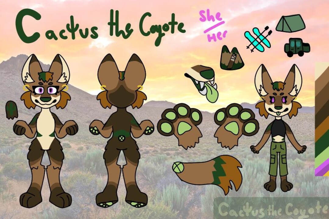 Custom Fursona Ref / Reference Sheets for All Kinds of Species (art ...
