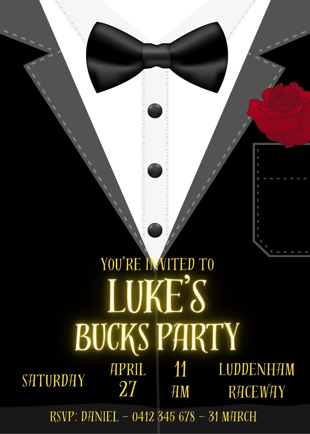DIGITAL Bachelor/ Bucks Party Invitation - Etsy Australia