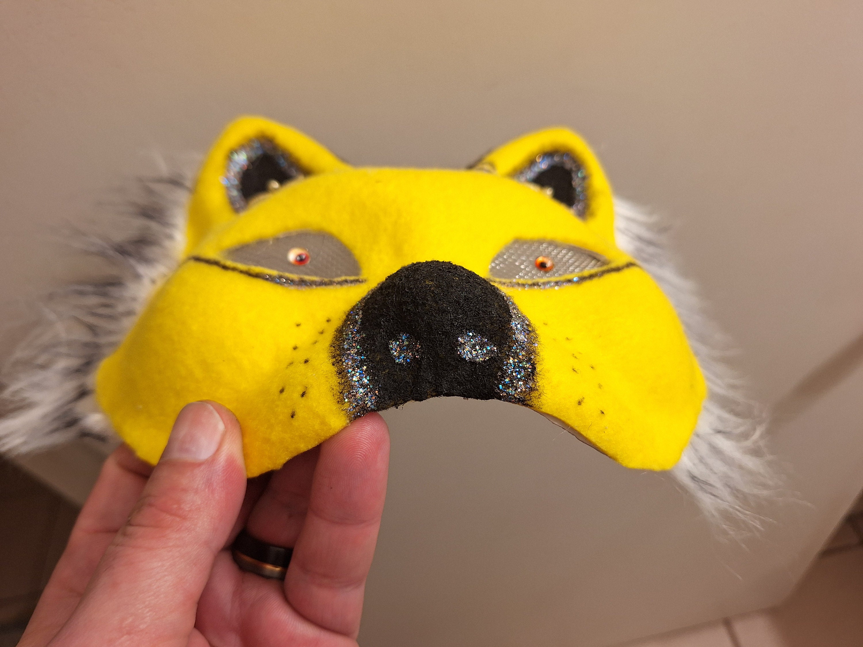 Super Unique Yellow and Black Therian Mask - Etsy