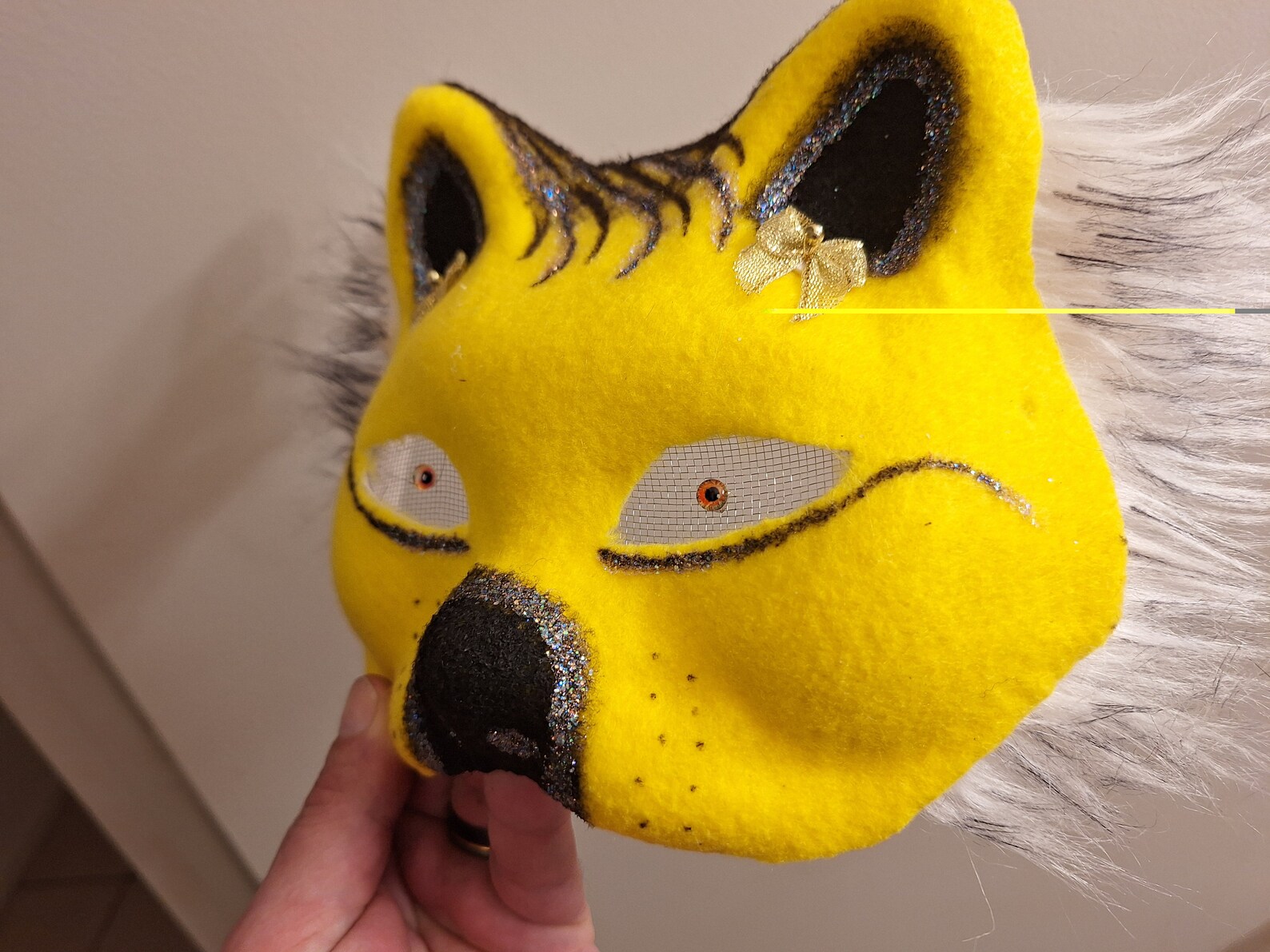 Super Unique Yellow and Black Therian Mask - Etsy