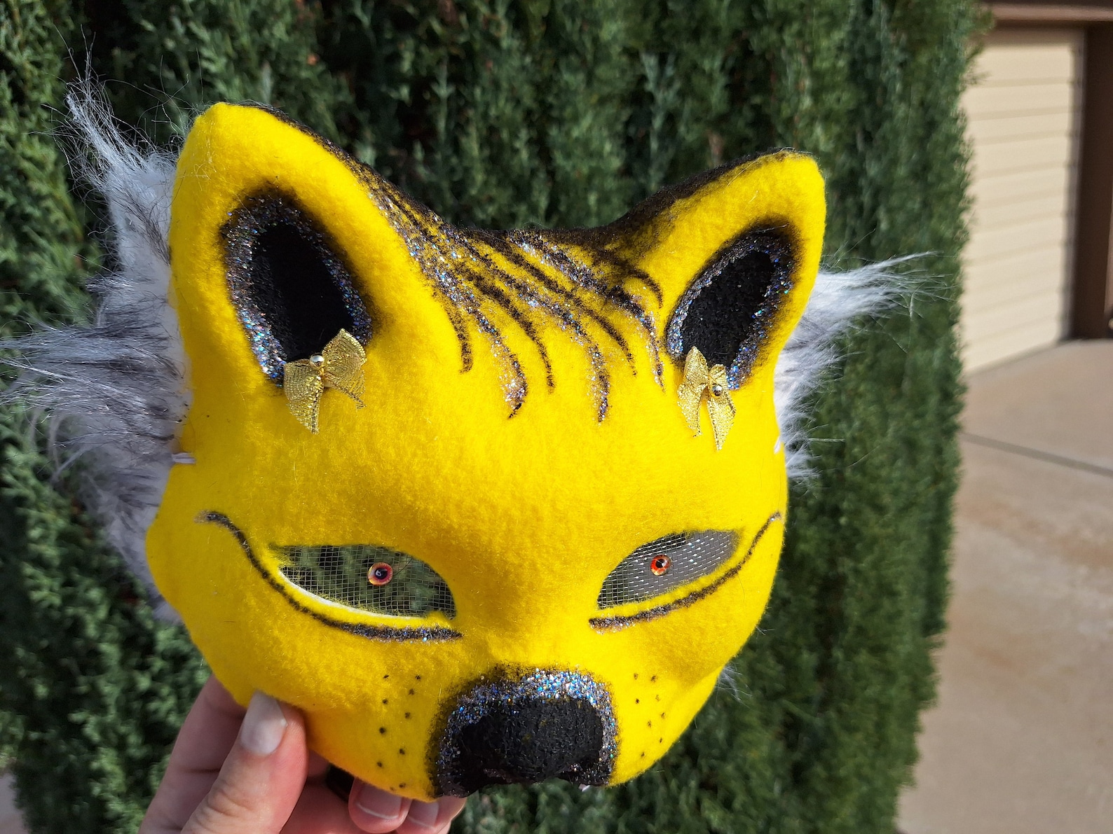 Super Unique Yellow and Black Therian Mask - Etsy