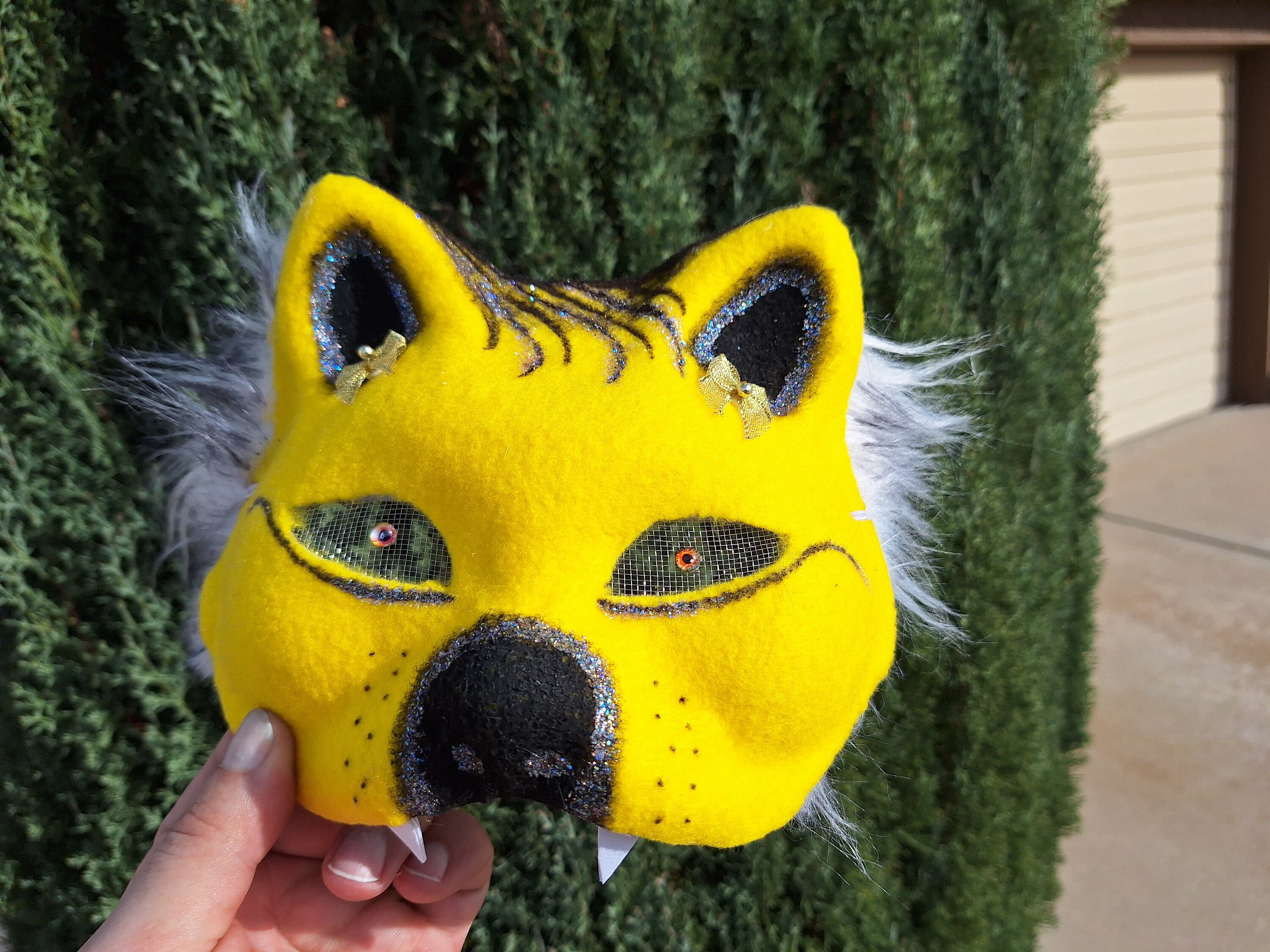 Super Unique Yellow and Black Therian Mask - Etsy