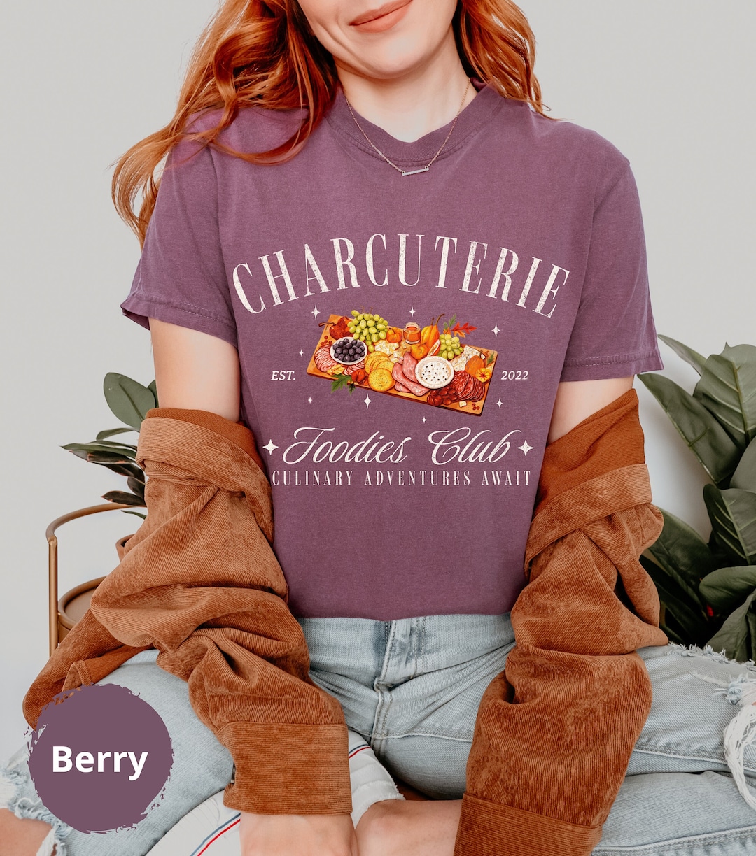 Custom Charcuterie Comfort Colors Shirt, Foodies Club Perfect Gift ...