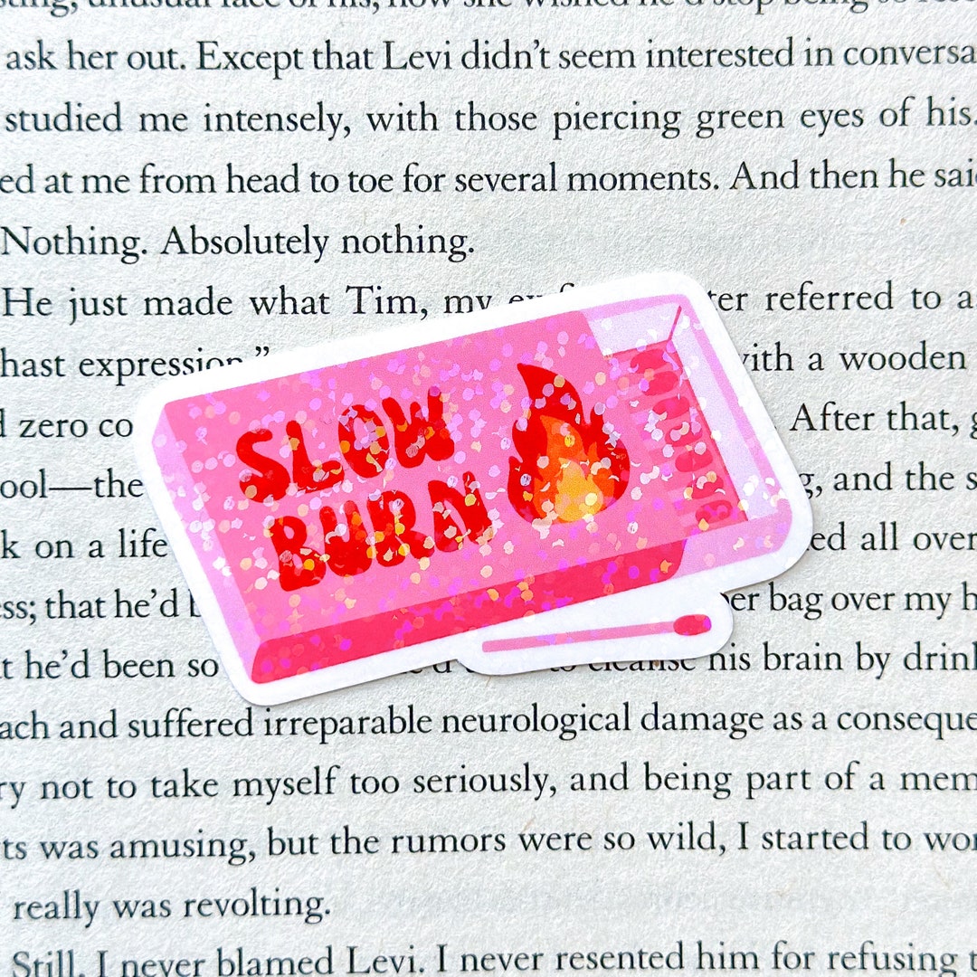 Slow Burn Matchbox Sticker | Spicy Romance Sticker | Kindle Book Club ...