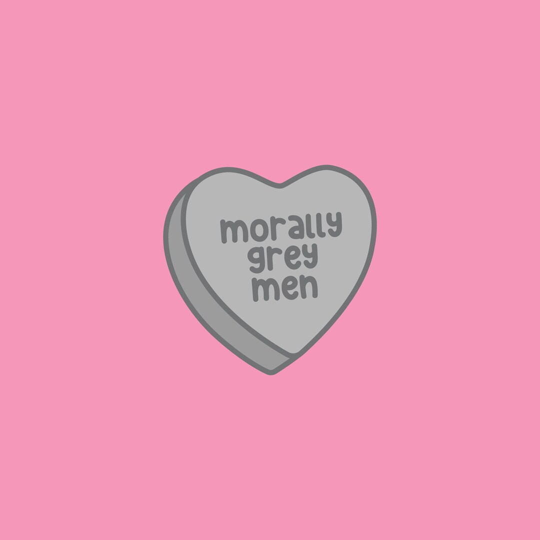 Morally Grey Men Candy Heart Sticker | Kindle Book Club | Dark Romance ...