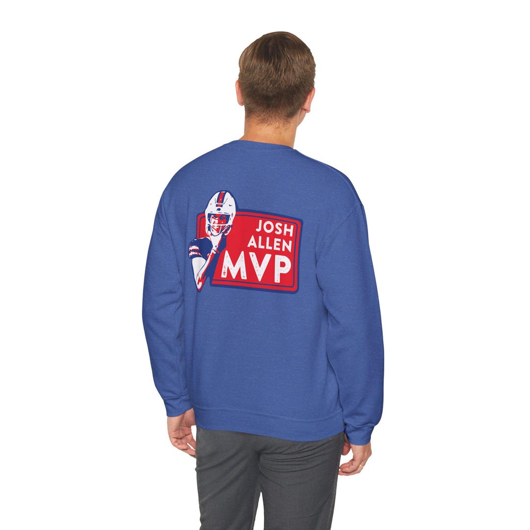 Josh Allen MVP Unisex Sweatshirt, Football Buffalo Bills Design, JA 17 ...
