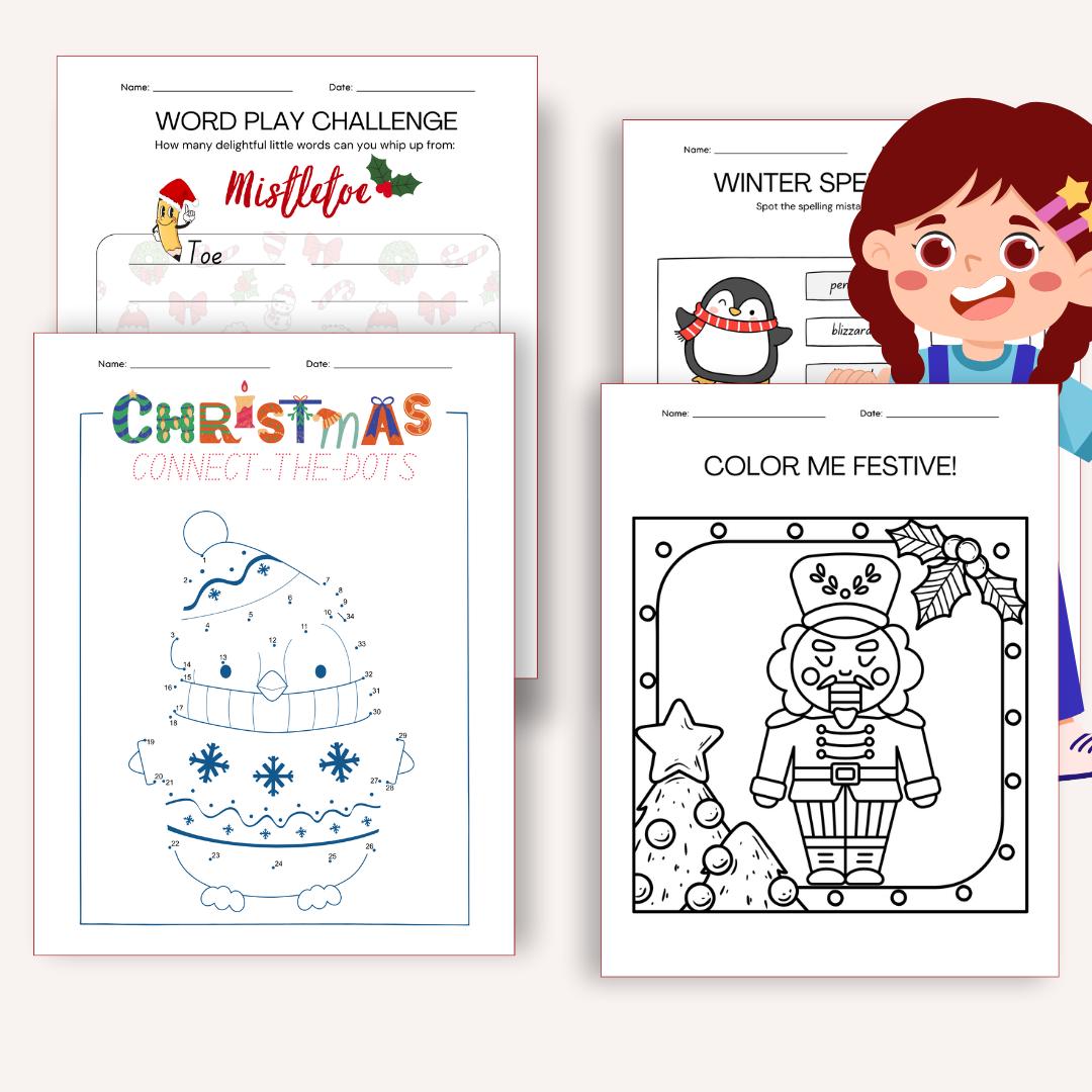 Christmas Activities: Printable Coloring Pages, Counting Games ...