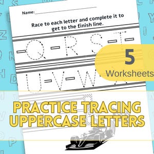 Alphabet Tracing Worksheet: Aa-zz, Preschool, Kindergarten Lined ...