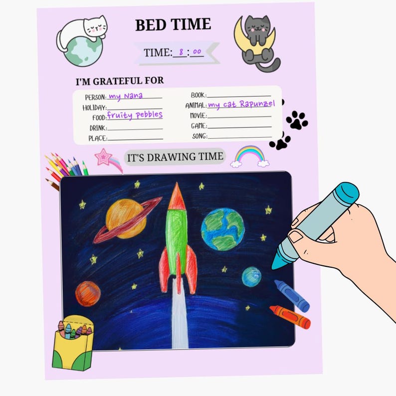 Children's Daily Gratitude and Reflection Worksheets: Pre-k to 2nd ...