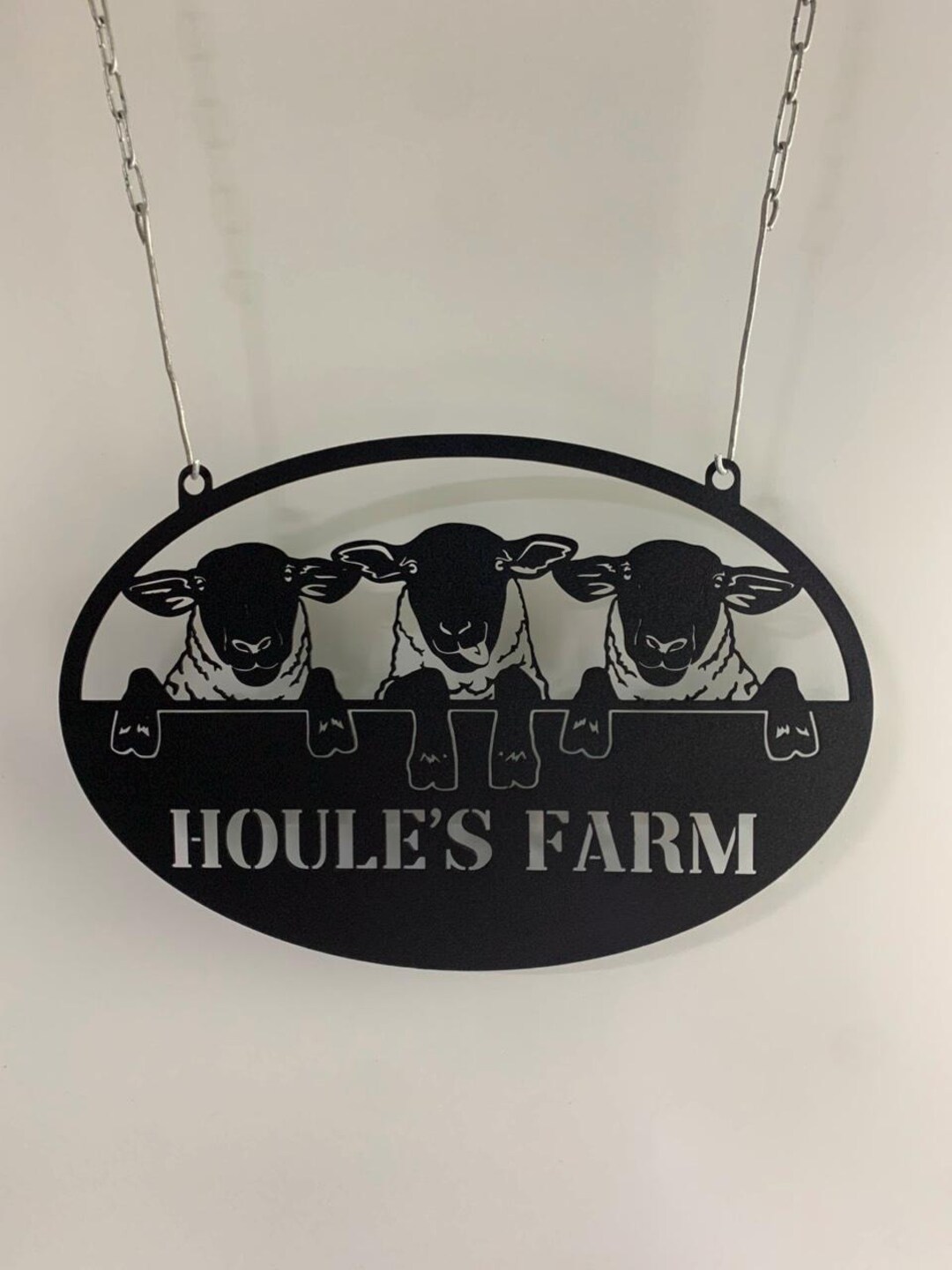 Personalized Sheep Metal Farm Sign, Sheep Sign, Funny Lamb Sign, Animal ...
