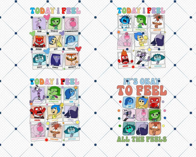 It's Okay to Feel All the Feels Png, Inside Out 2 Character Digital ...