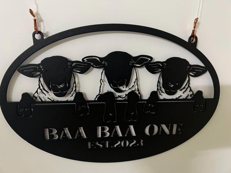 Personalized Sheep Metal Farm Sign, Sheep Sign, Funny Lamb Sign, Animal ...