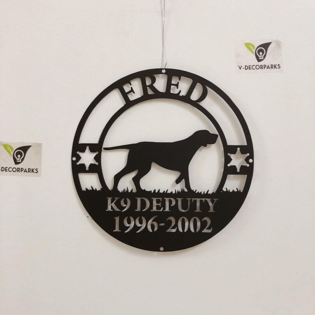 Custom Police Dog Metal Wall Art, K9 Officer Gift, Police K9 Sign,k9 ...
