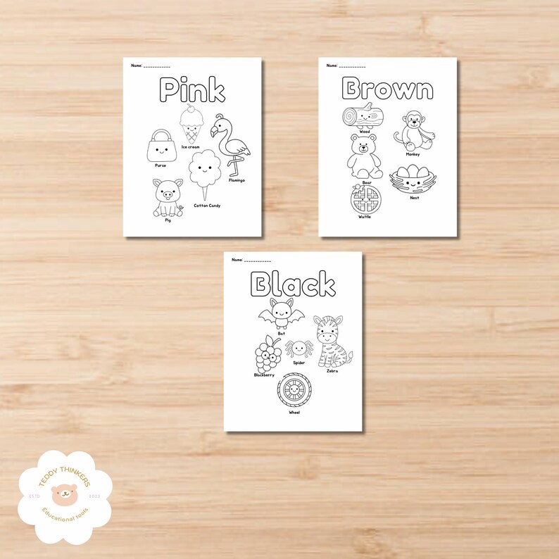 Learn the Colors | Educational Printable Coloring Worksheets ...