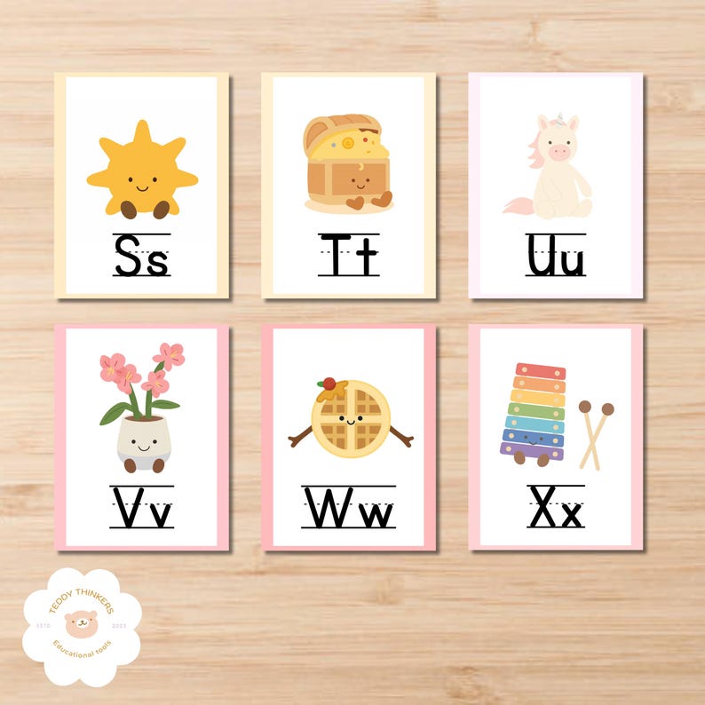 A-Z Alphabet Poster Cards – Printable ABC Posters for Preschool ...