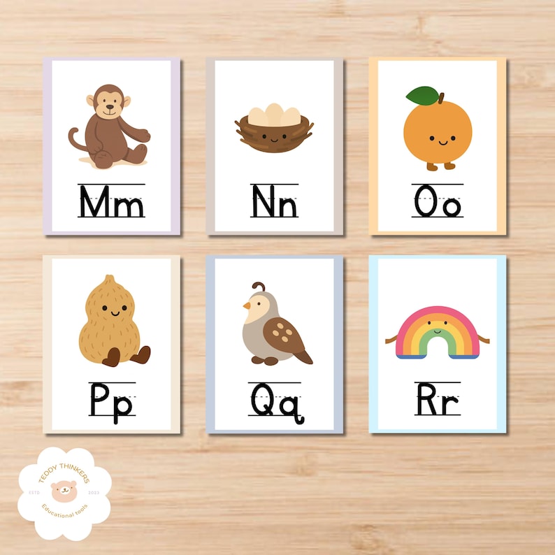 A-Z Alphabet Poster Cards – Printable ABC Posters for Preschool ...