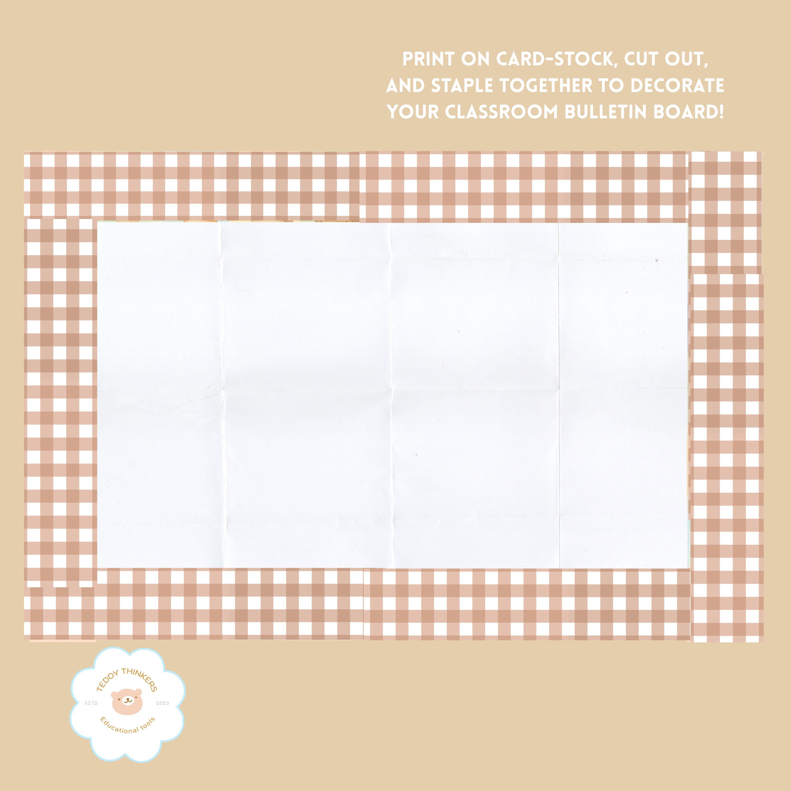 Woodland Animals Bulletin Board Border – Printable Classroom Decor ...