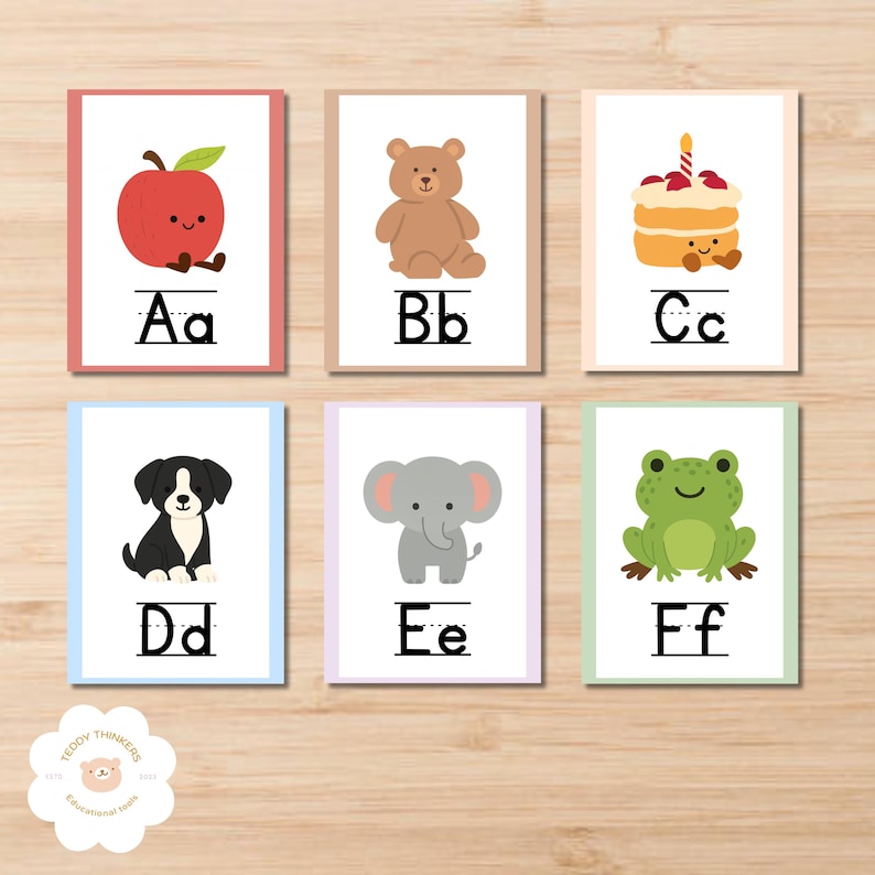 A-Z Alphabet Poster Cards – Printable ABC Posters for Preschool ...